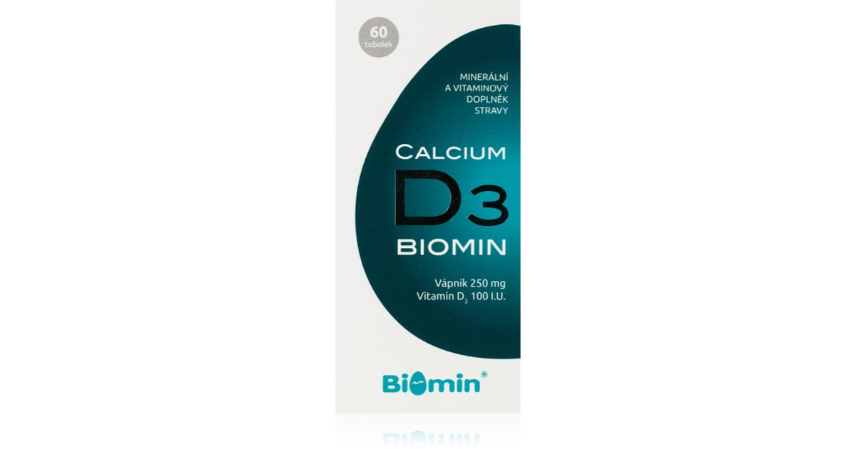 Biomin Calcium D3 tobolky pro normální funkci imunitního systému, stavu ...