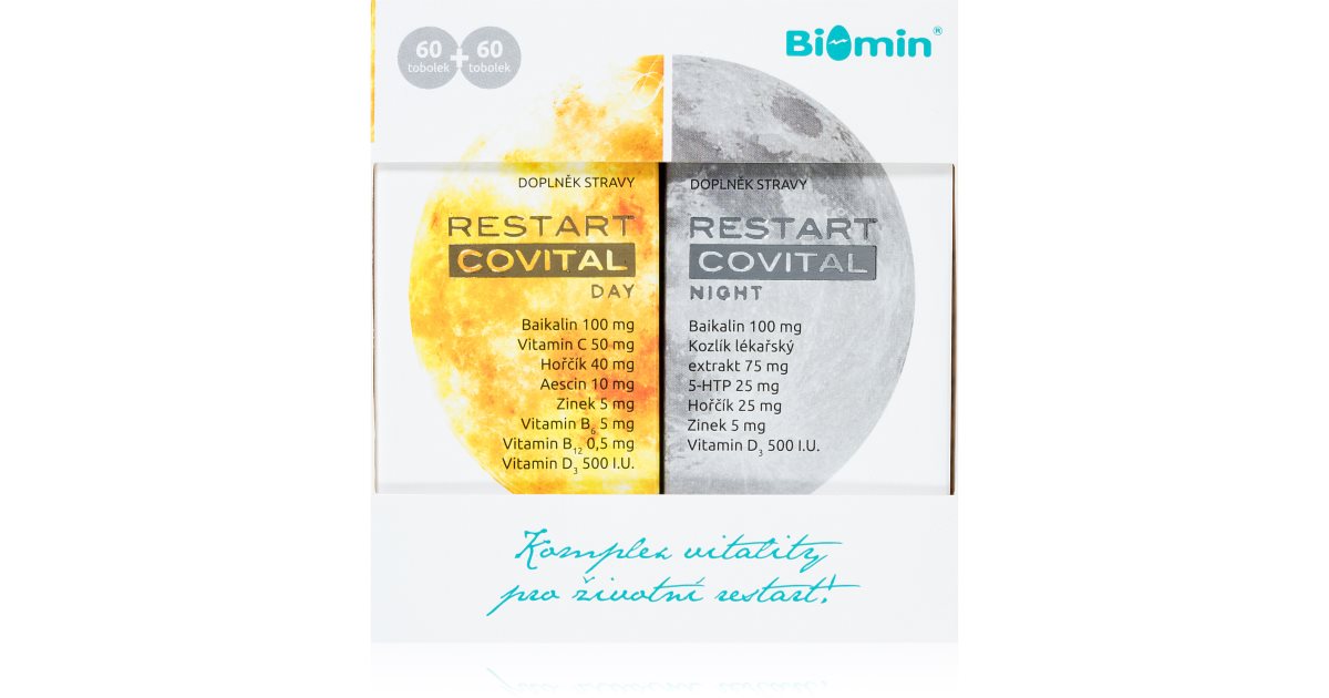 Biomin Restart Covital Day + Night tobolky pro podporu imunitního ...
