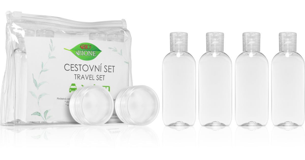 Bione Cosmetics Travel Set reusable travel containers | notino.ie