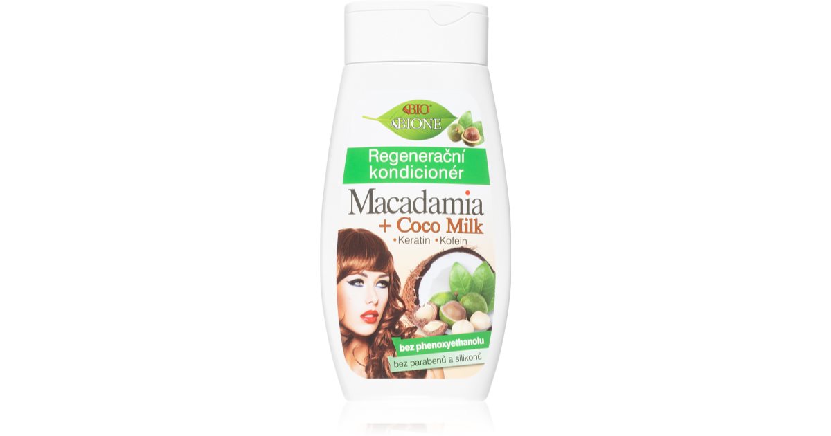 Bione Cosmetics Macadamia + Coco Milk Regenerating Conditioner for hair ...