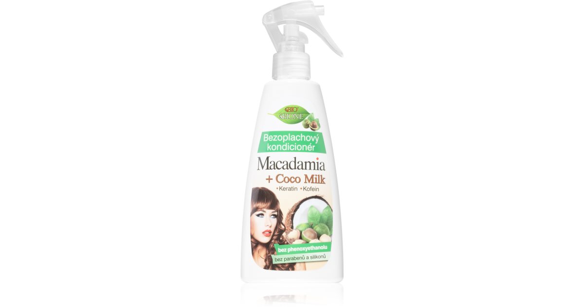 Bione Cosmetics Macadamia + Coco Milk балсам в спрей без отмиване ...
