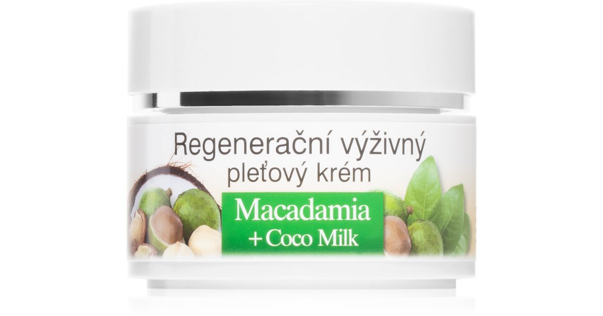 Bione Cosmetics Macadamia + Coco Milk Regenerating Face Cream with ...