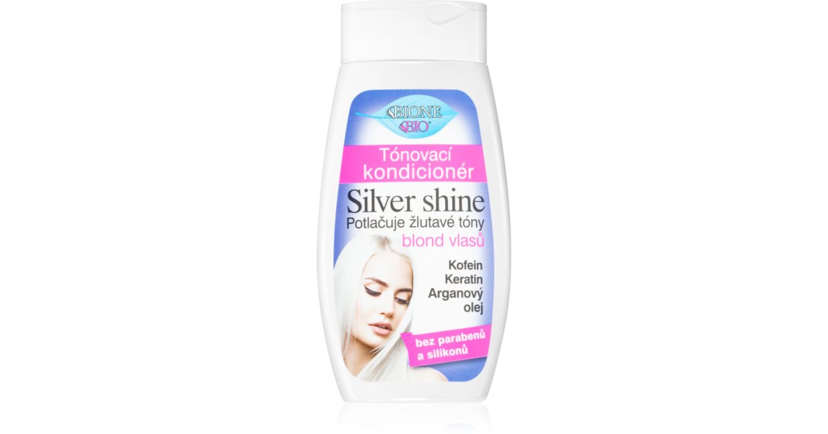 Bione Cosmetics Silver Shine hydraterende conditioner die gele tinten ...