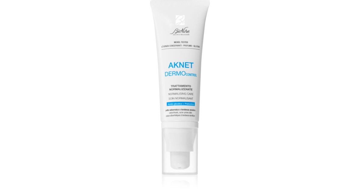 BioNike Aknet Crema facial matificante ligera para pieles grasas y ...