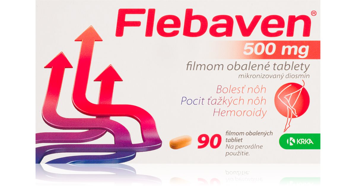 Flebaven Flebaven 500 mg tablety na liečbu opuchov, zápalov a žilných ...