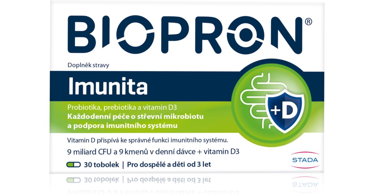 Biopron® 9 Immunity + vitamin D 30 tobolek tobolky s probiotikami ...