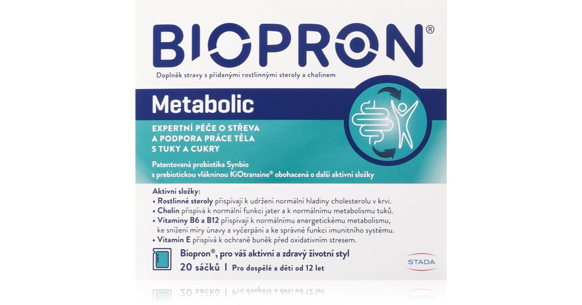 Biopron® Metabolic komplexní probiotikum pro udržení normální hladiny cholesterolu | notino.cz