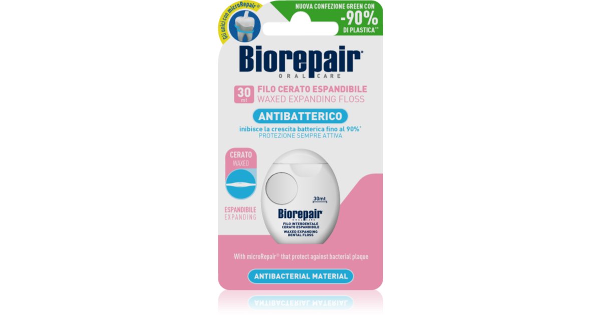 Biorepair Dental Floss Waxed Expanding filo interdentale cerato per ...