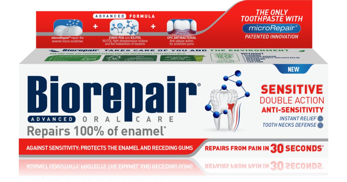 Biorepair Advanced Senitivity dentífrico para dentes sensíveis para ...