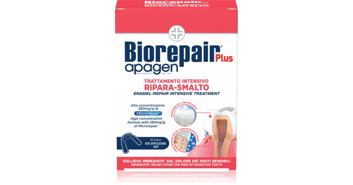 Biorepair Desensitizing Enamel-Repair Shock Treatment set for teeth ...