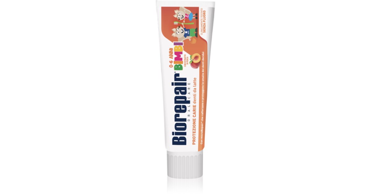 Biorepair Kids 0-6 Peach Laste hambapasta hambaemaili taastamiseks ...
