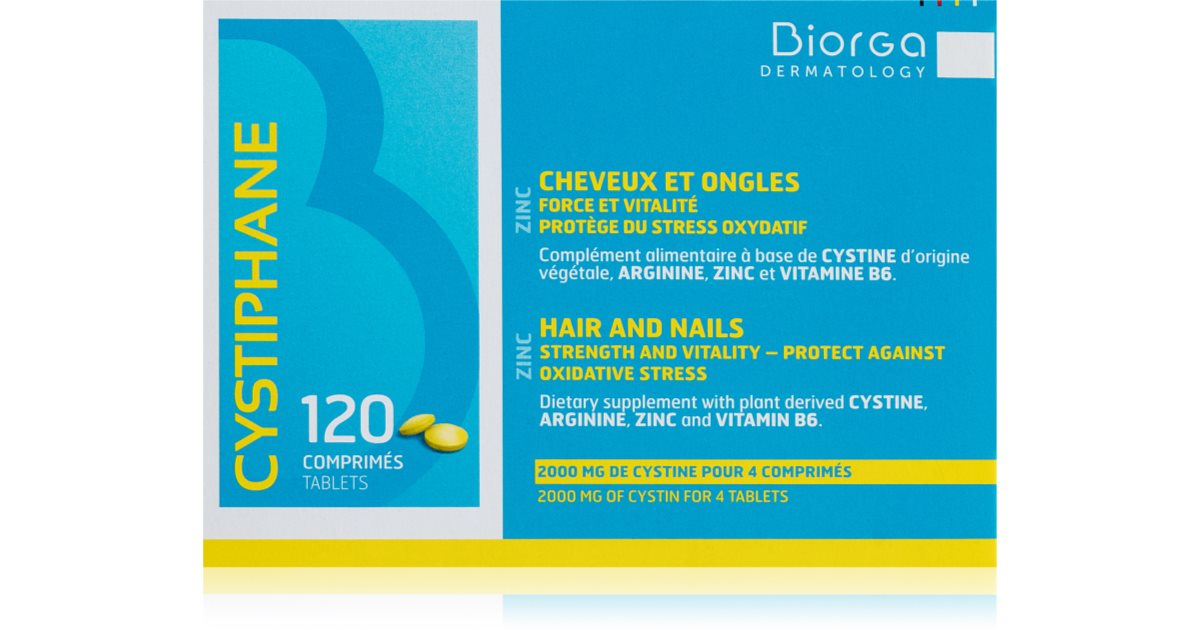 Biorga Cystiphane pastilles pour des cheveux, une peau et des ongles en ...