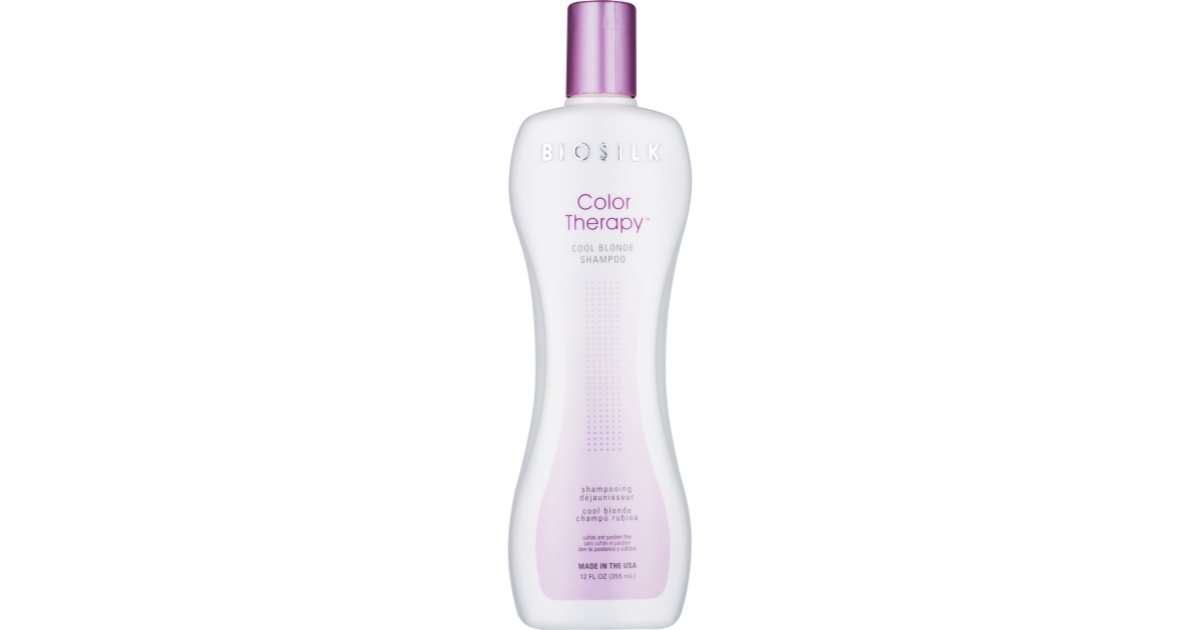 Biosilk Color Therapy Cool Blonde Shampoo Shampoo neutralising yellow ...