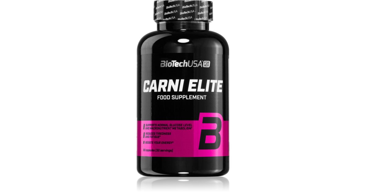 BioTechUSA Carni Elite capsules pour maintenir un niveau normal de ...