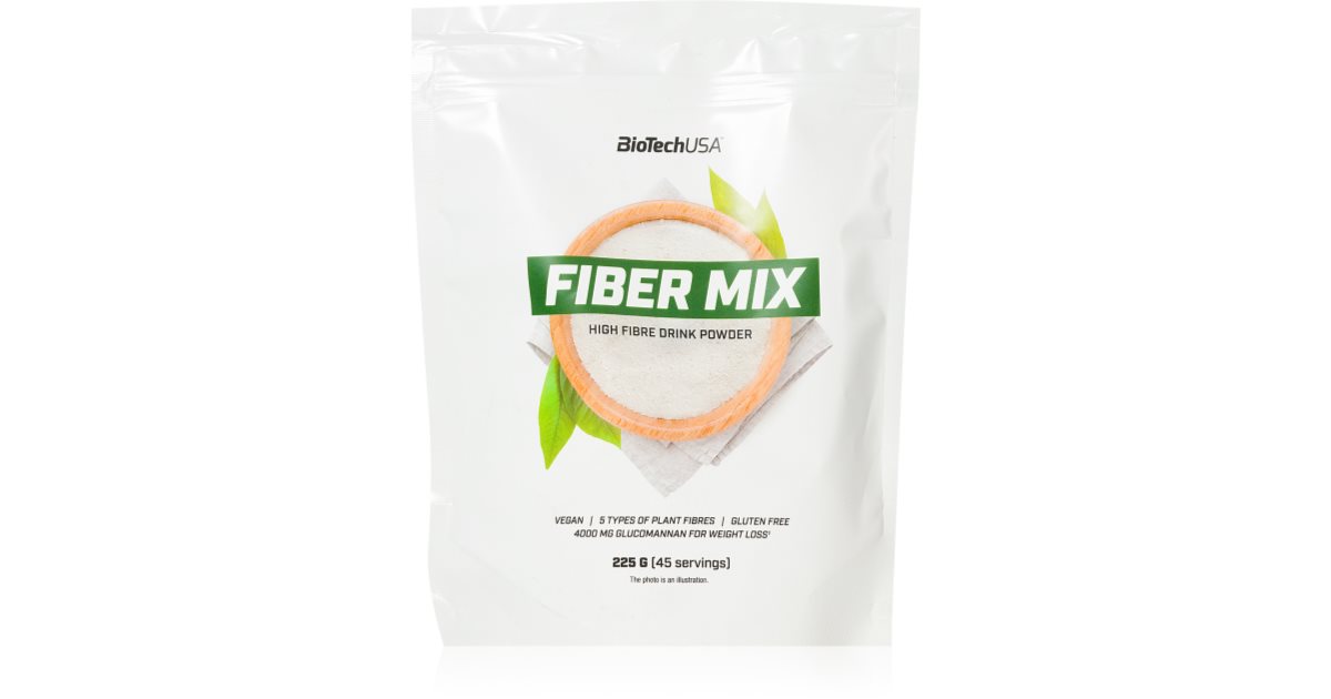 BioTechUSA Fiber Mix polvo para la preparación de bebidas con fibra ...