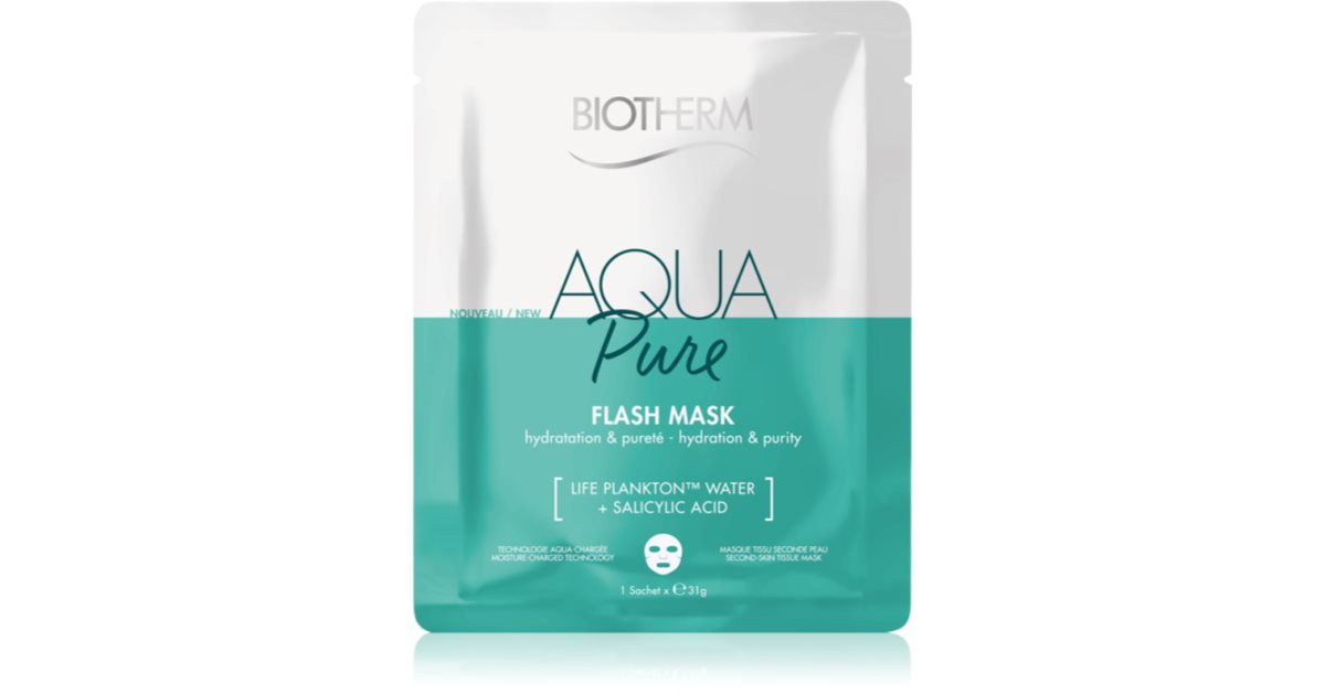 Biotherm Aqua Pure Flash Mask Zellschicht-Maske mit ...