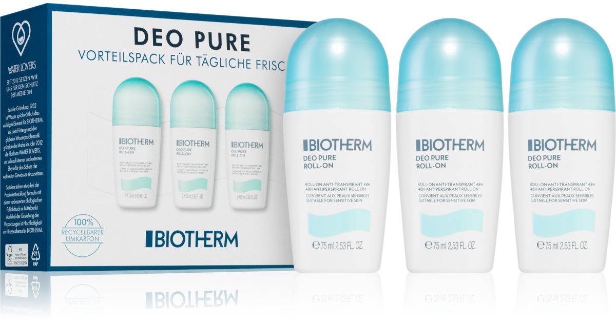 Biotherm Deo Pure coffret cadeau pour femme | notino.fr