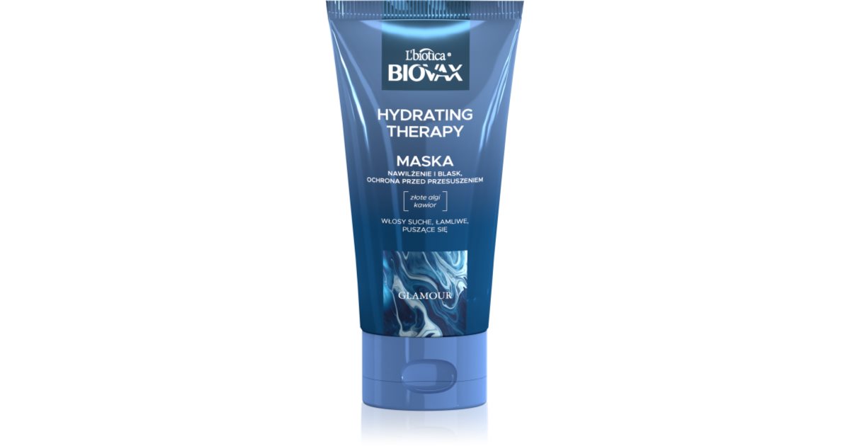 Biovax Glamour Hydrating Therapy masque hydratant pour cheveux secs et ...