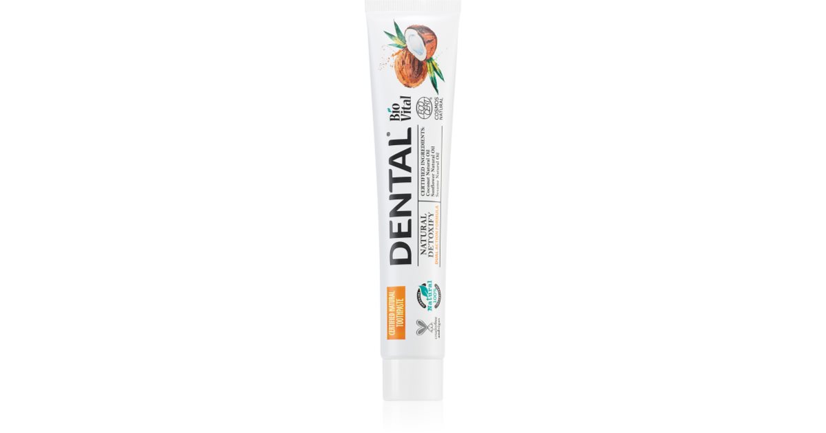BioVital Dental Natural Detoxify Organic Toothpaste for protection of ...