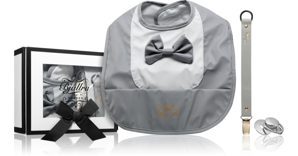 Bjällra of Sweden Gift Set Grey Bow Gift Set for babies | notino.ie