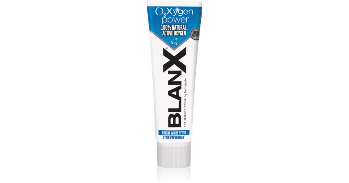 BlanX O3X Toothpaste Organic Toothpaste for gentle teeth whitening and ...
