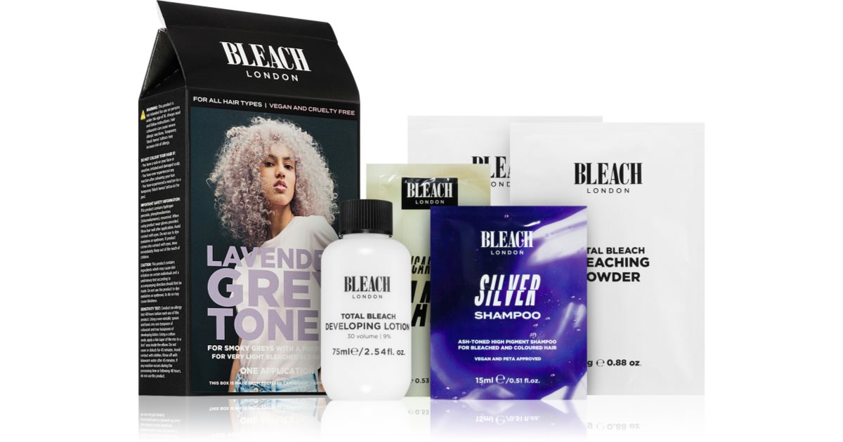Bleach London Toner Kit semi-permanent hair colour for blonde hair ...