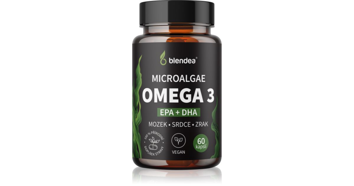 Blendea Microalgae Omega 3 EPA + DHA kapsuly pre normálnu činnosť srdca ...