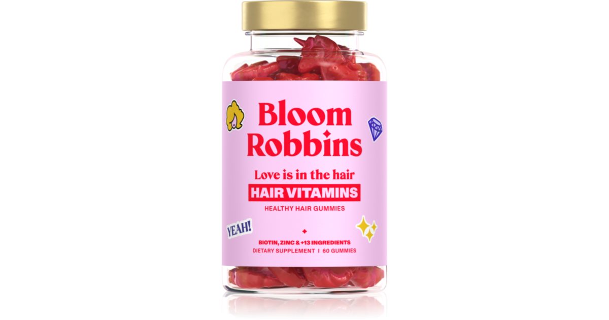 Bloom Robbins LOVE is in the HAIR Healthy hair gummies Kauwürfel für ...