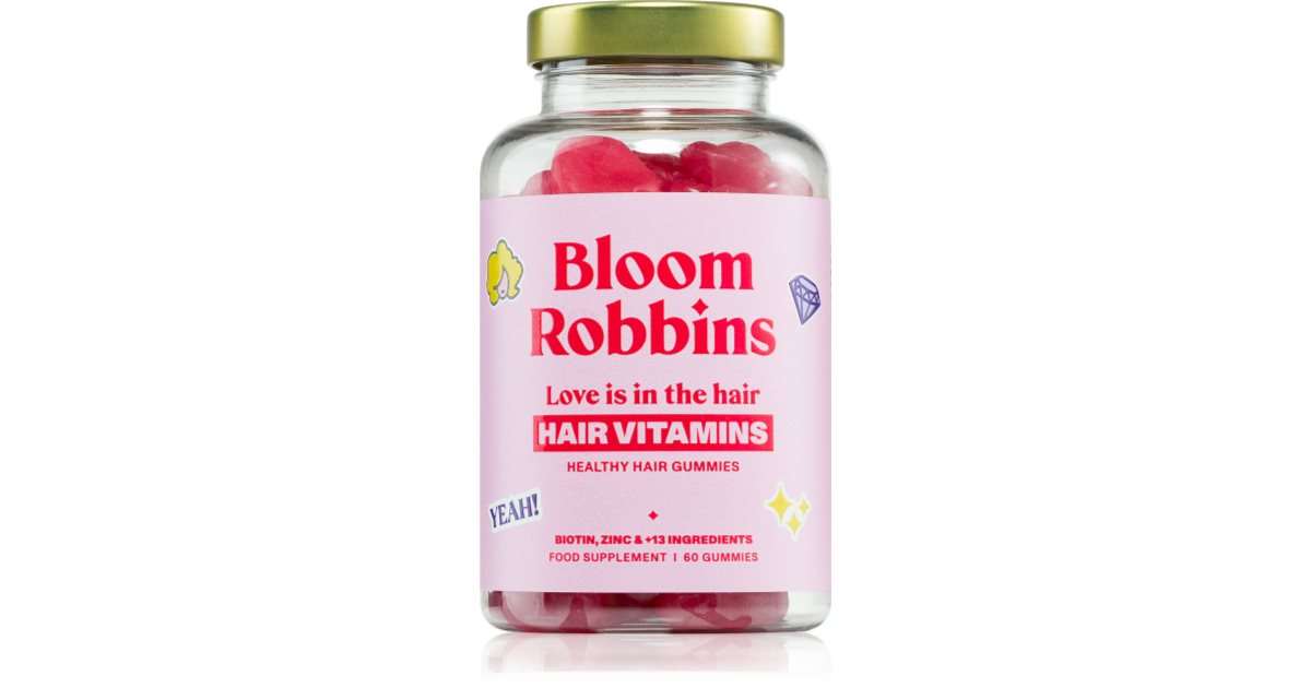 Bloom Robbins LOVE is in the HAIR Healthy hair gummies žuvacie kocky na ...