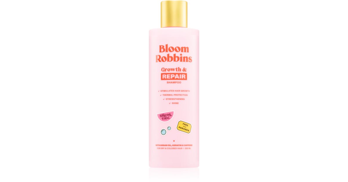 Bloom Robbins Growth & Repair shampoing pour cheveux secs et abîmés ...