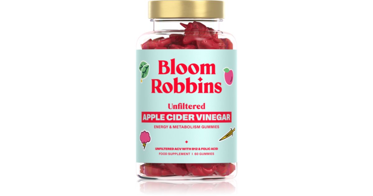 Bloom Robbins Energy & Metabolism Gummies Apple Cider Vinegar capsule ...