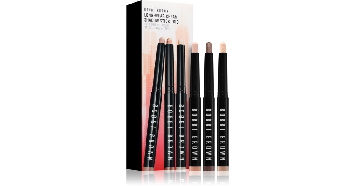 Bobbi Brown Long-Wear Cream Shadow Stick Trio Gift Set for the eye area ...