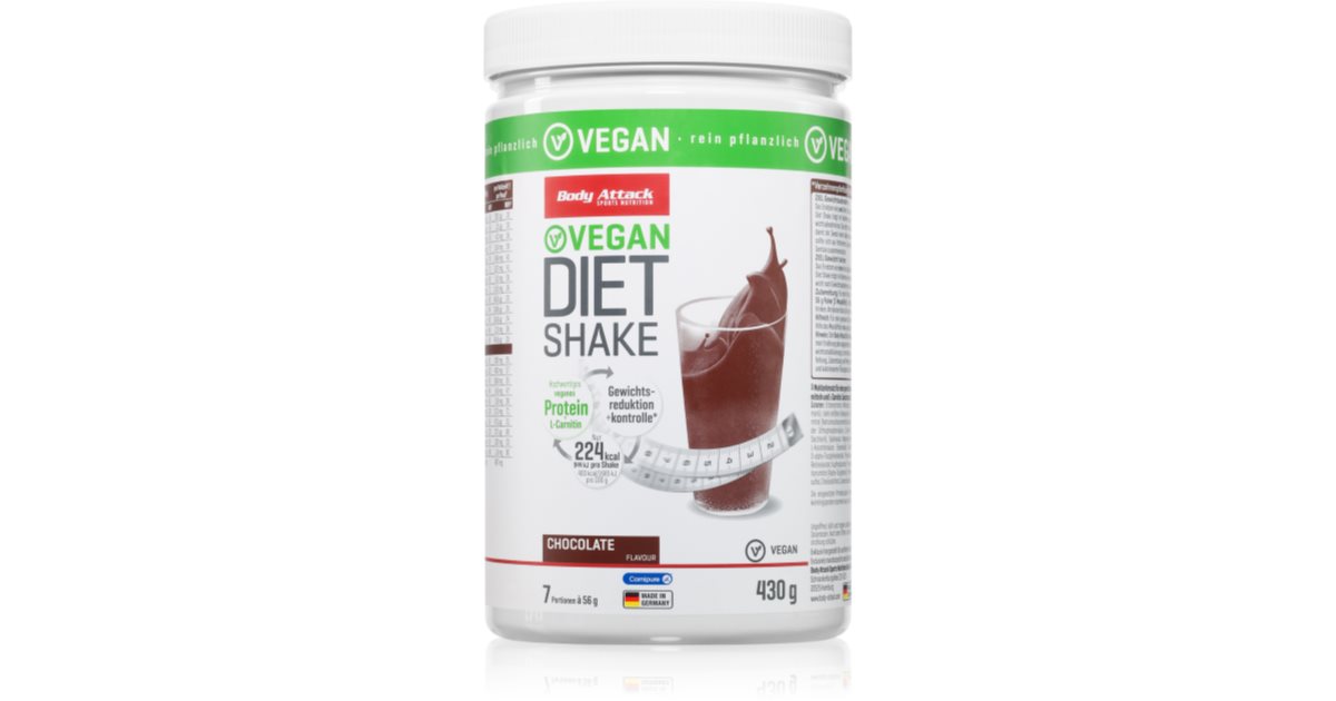 Body Attack Diet Shake Vegan veganes Protein | notino.ch
