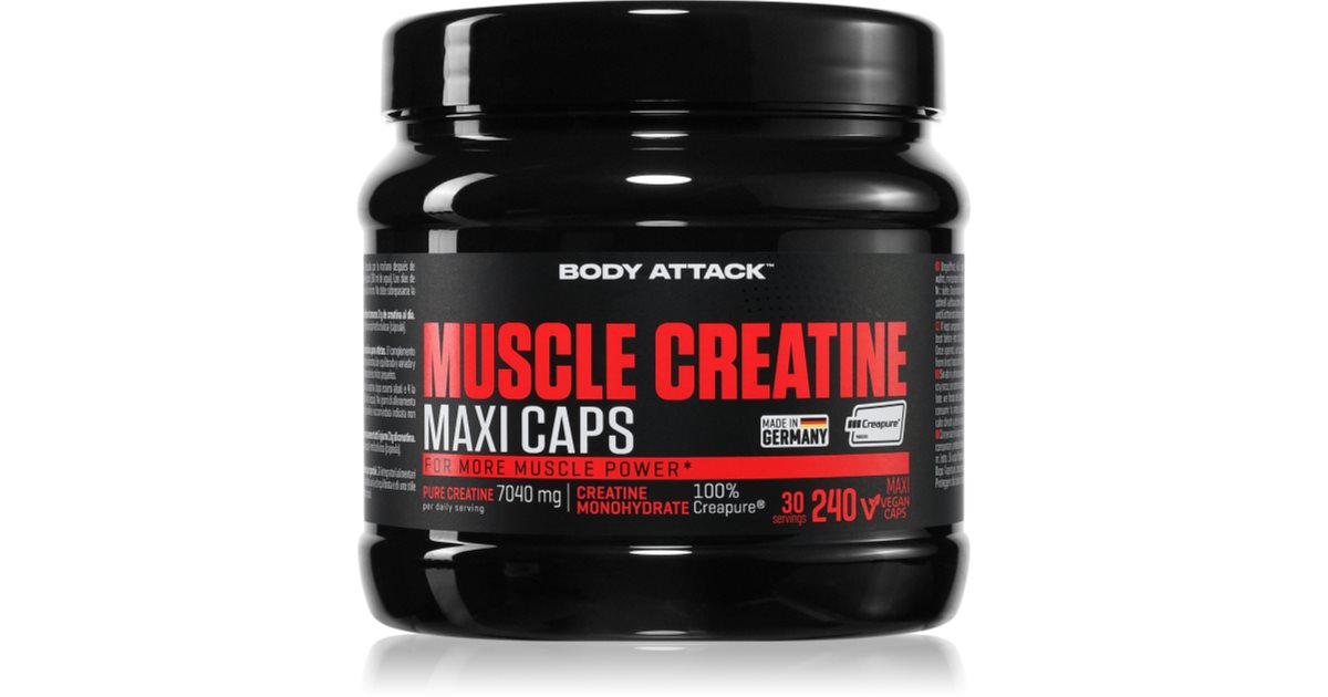 Body Attack Muscle-Creatine Capsules capsules aide aux performances ...