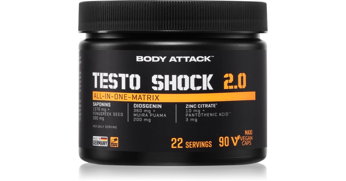 Body Attack Testo-Shock 2.0 Förderung des Aufbaus von Muskelmasse ️ ...