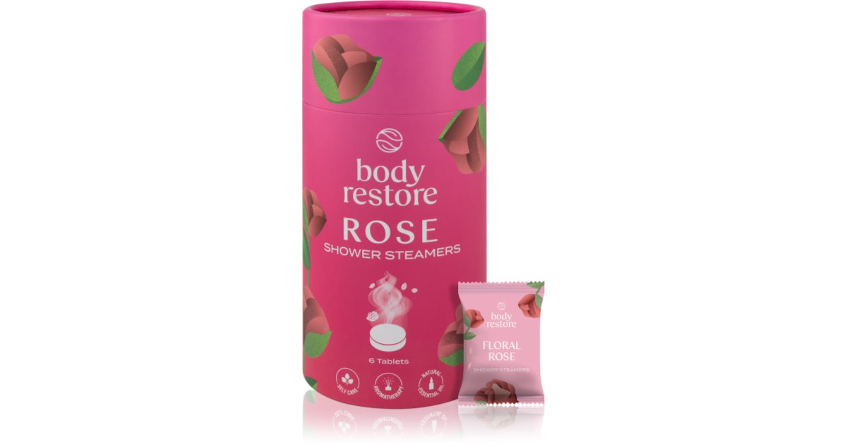 Body Restore Rose Shower Steamers shower tablets with rose fragrance ...