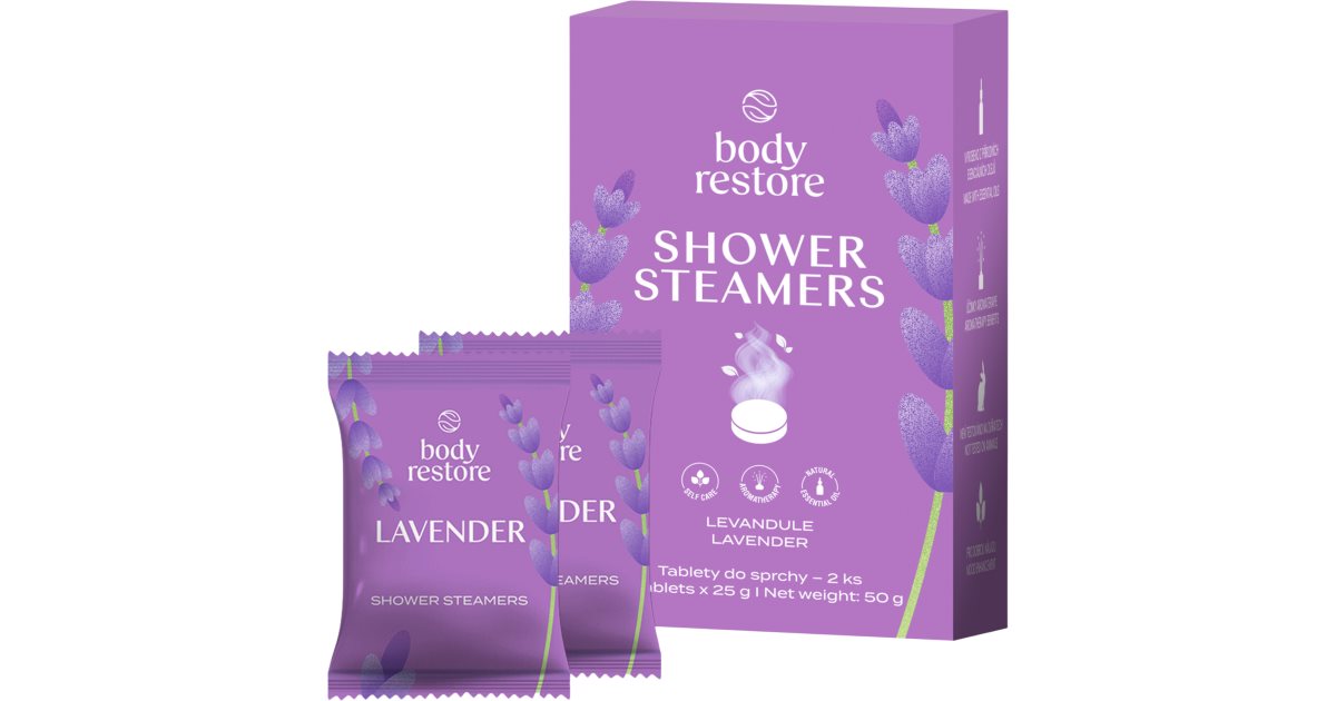 Body Restore Lavender Shower Steamers pastilles pour la douche arôme ...