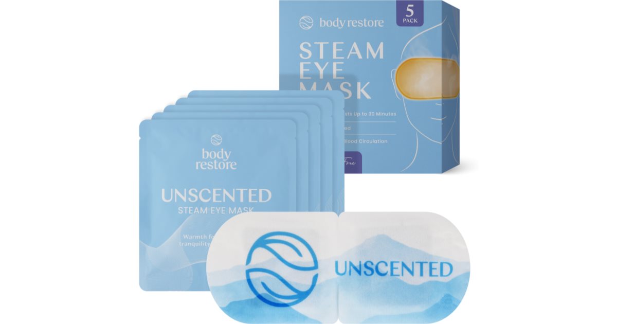 Body Restore Steam Eye Mask Unscented Mascarilla para contorno de ojos ...
