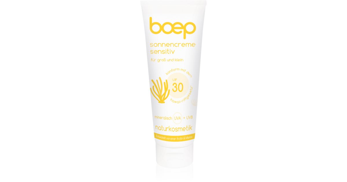 Boep Natural Sun Cream Sensitive Kinder Zonnebrandcrème SPF 30 | notino.nl