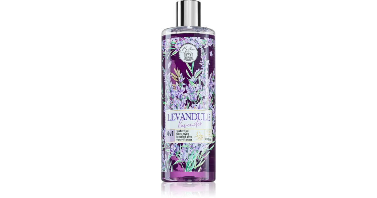 Bohemia Gifts & Cosmetics Flower Line Lavender cleansing gel for body ...
