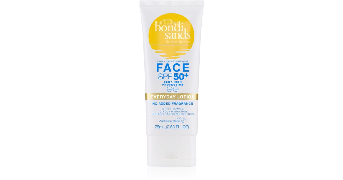 Bondi Sands SPF 50+ Everyday Face Lotion lait solaire visage | notino.fr