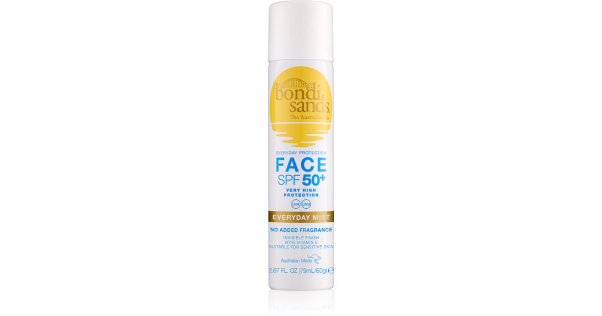 Bondi Sands SPF 50+ Everyday Face Mist protective mist for the face ...