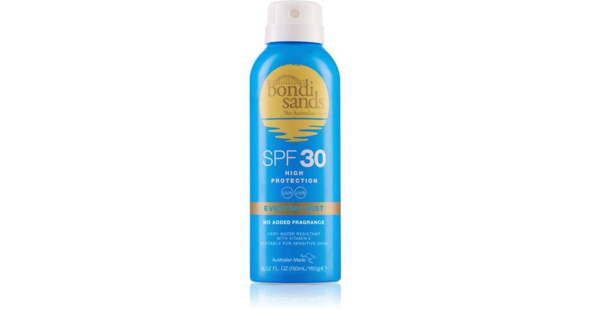 Bondi Sands SPF 30 Everyday Mist waterproof spray for tanning | notino ...