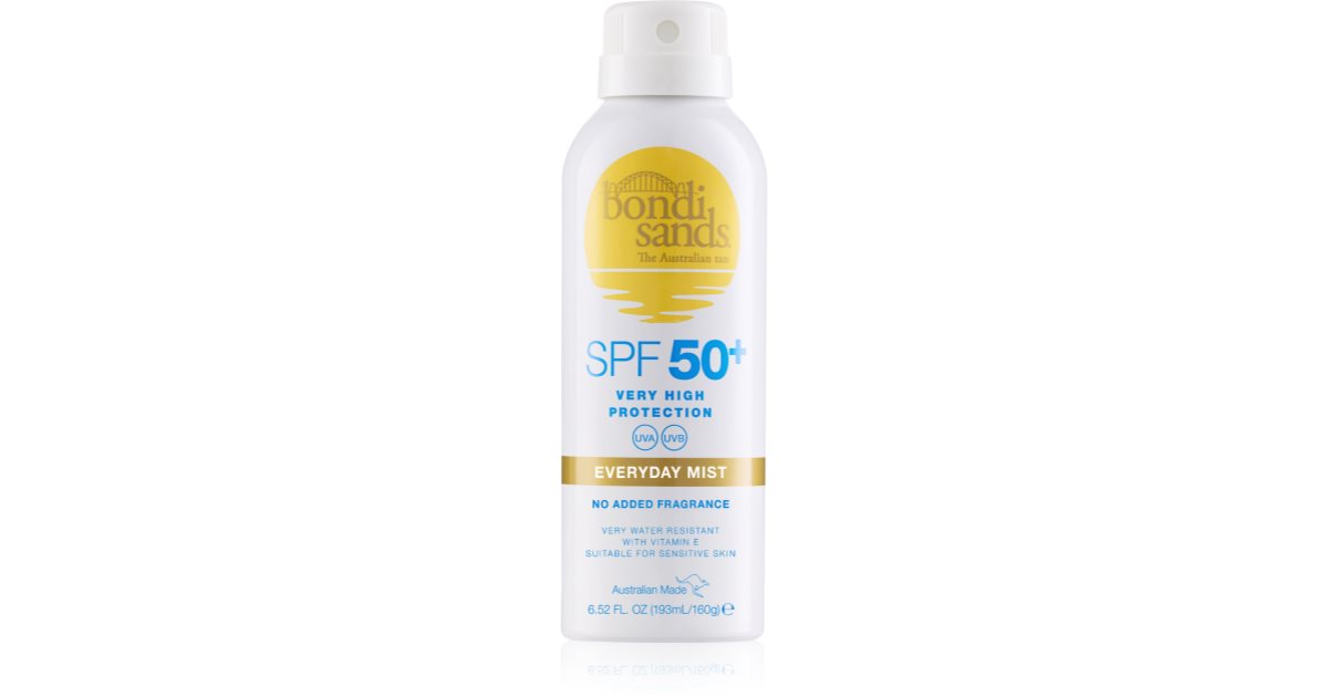 Bondi Sands SPF 50+ Everyday Mist waterproof spray for tanning | notino ...