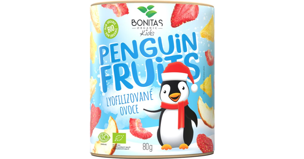 Bonitas Penguin Fruits BIO Mix ovocia sušeného mrazom mrazom sušené ...