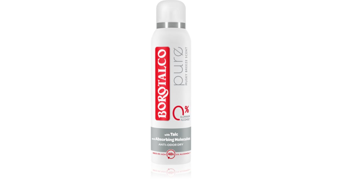 Borotalco Puro Pure deodorante spray senza alluminio 48 ore | notino.it