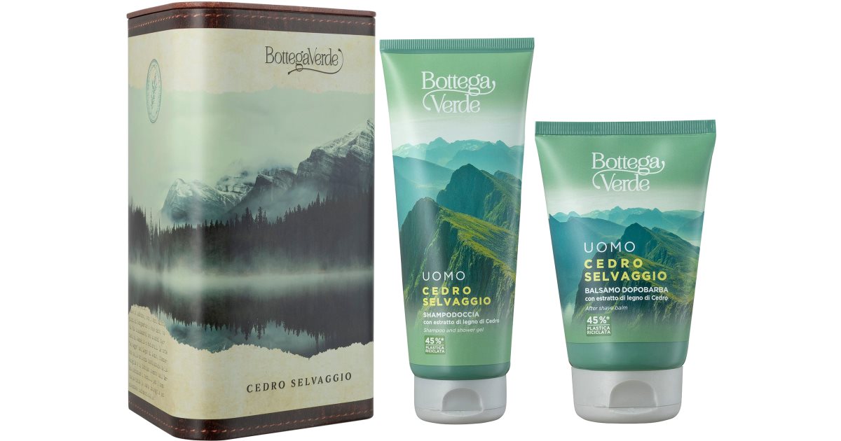 Bottega Verde Cedro Selvaggio coffret cadeau de Noël (corps et visage ...