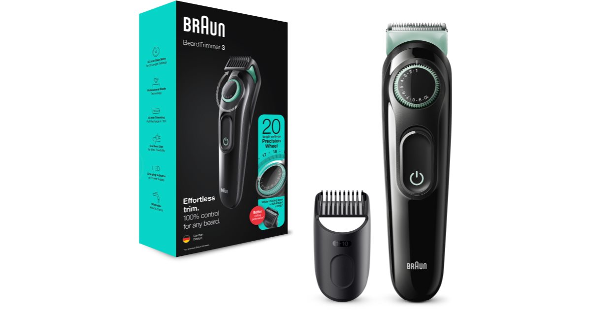 Braun Beard Trimmer BT 3321 машинка за подстригване на коса и брада ...