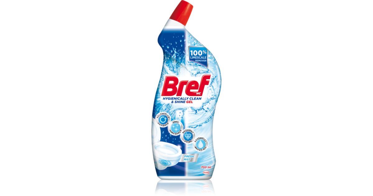 Bref Hygienically Clean & Shine Gel Fresh nettoyant WC | notino.fr