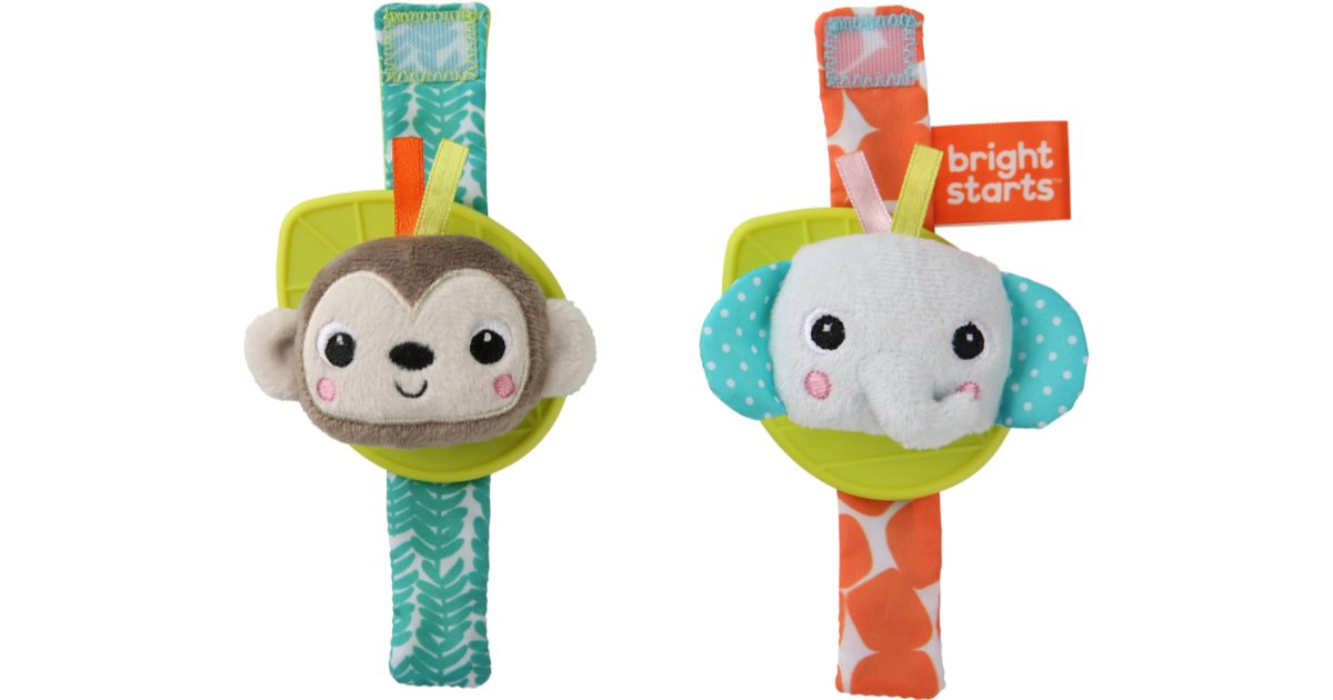 Bright Starts Wrist Pals Toy hand rattle with teether | notino.co.uk